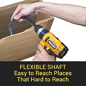 Adedad 12V Cordless Drill Set Electric Power Drill Kit with Battery and Charger, 3/8 Inch Keyless Chuck,21+1 Position, 2 Variable Speed, LED Light and 42pcs Accessories
