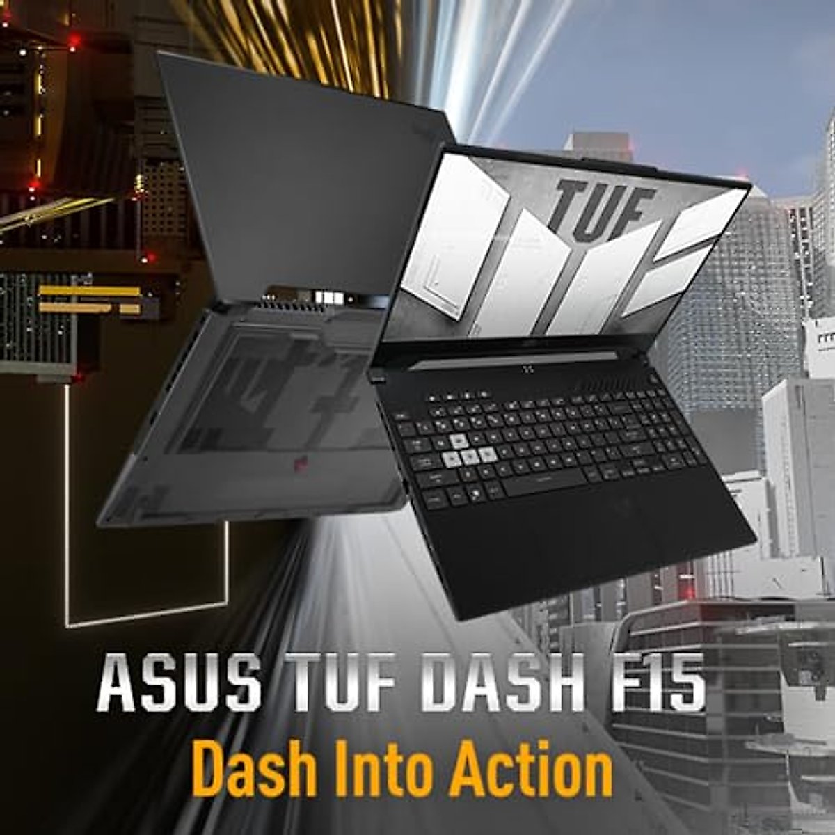 ASUS TUF Dash Gaming Laptop - 15.6" FHD 144Hz Display, Intel Core i7-12650H Processor (10 Core), NVIDIA GeForce RTX 3070, 64GB DDR5 RAM, 2TB SSD, Wi-Fi6, Backlit Keyboard, Windows 11 Home