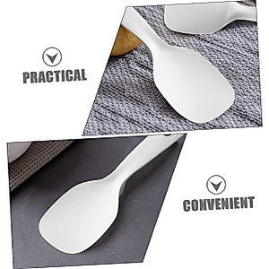 UTHCLO Rice Spoon Rice Server Rice Serving Spatula Rice Cooker Spatula Potato Server Spatula Rice Ladle Spoon Rice Scooper Plastic Rice Paddle Food Grade Pp White Non Stick Pan