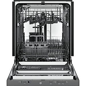 GE GDT225SSLSS 24 Inch Built In Fully Integrated Dishwasher with 3 Wash Cycles, 12 Place Settings, in Stainless Steel