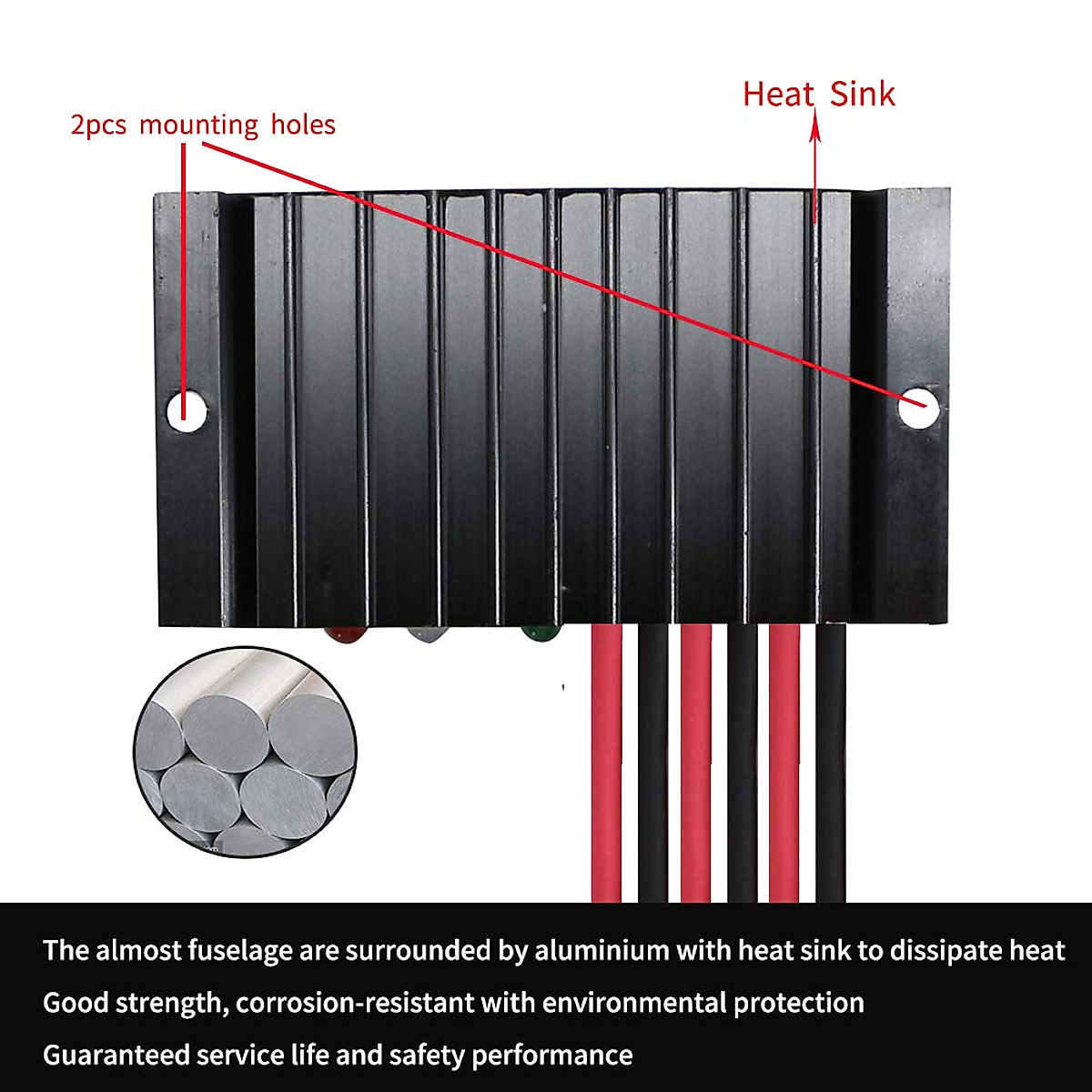12V 24V Auto 10A Charger Controller IP68 Waterproof PWM Solar Charge Controller Solar Panel Battery Intelligent Regulator for Solar System Caravan Boat Solar Controller for Lead-Acid Battery