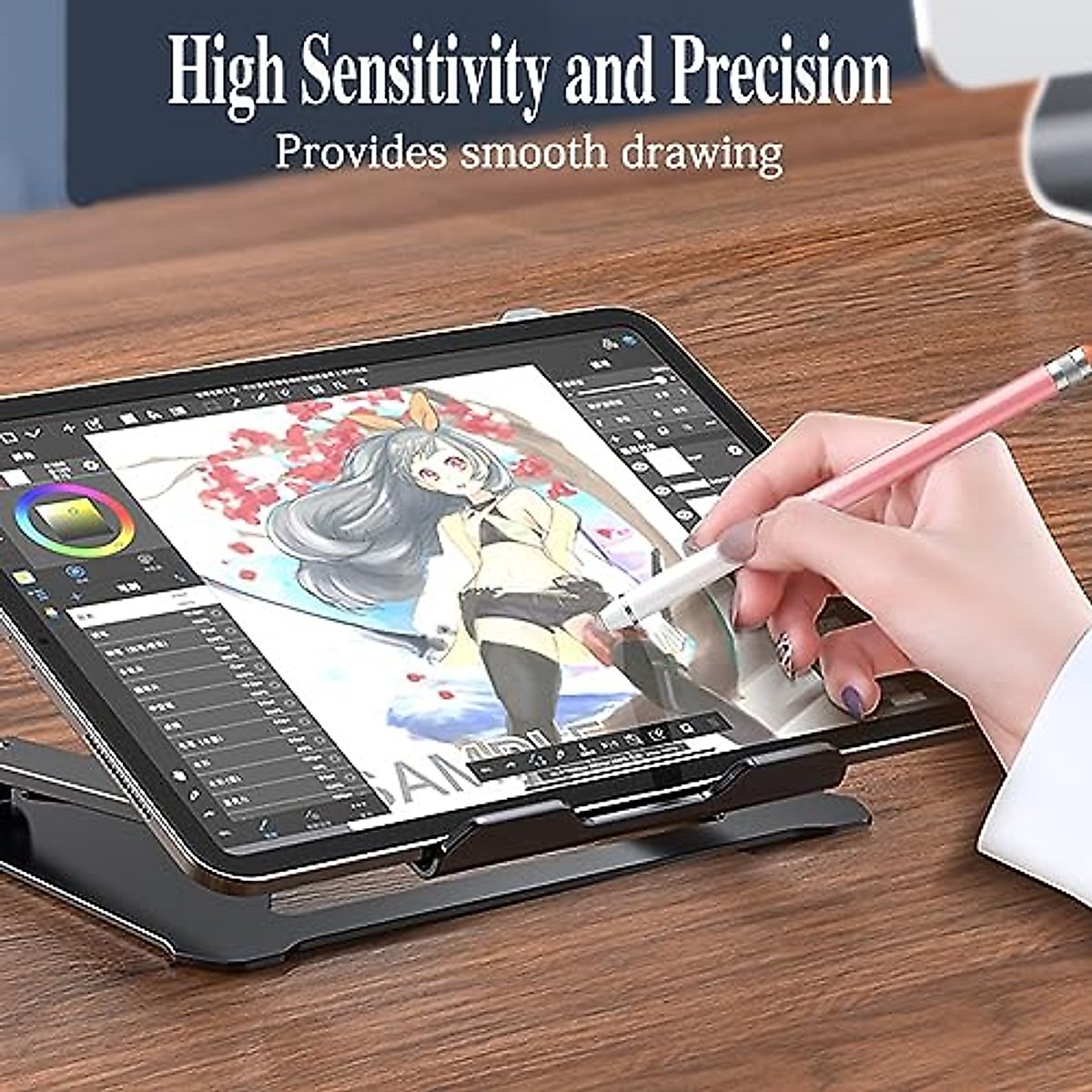 Stylus Pens for Touch Screens with 8 Extra Tips High Sensitivity & Precision Tablet Pen(4pcs),2 in 1 Stylus for iPad Compatible with All Devices