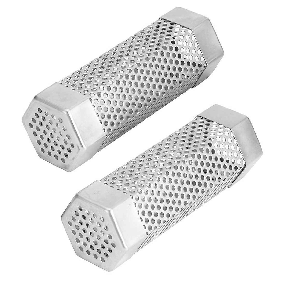 Headerbs Smoke Generator Stainless Steel Grill 6 Inch Smoker Tube Barbecue Tools Barbecue Smoker for Portable Grills Charcoal Gas Electric (#2)