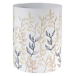 Avanti Linens - Waste Basket, Decorative Trash Can, Chic Home Decor (Marielle Collection)