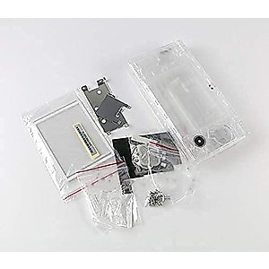 Melocyphia Full Housing Case Cover Shell with Buttons for DSi NDSi Console Replacement (Clear)