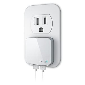 Nekmit 4.8A 24W Thin Flat Dual USB Wall Charger with Smart IC Technology, Portable Travel Adapter for iPad Pro, iPhone 14/14 Pro/Pro Max, Pixel, Galaxy and More