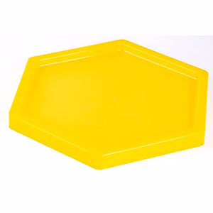 Decorative Tray Hexagonal Serving Dishes Platters for Serving Food Trays for Party Buffet (Yellow) 4195 Hexagonal Tray