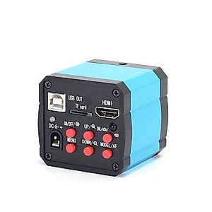 HAYEAR 14MP HDMI 1080P HD USB Digital Industry Microscope Camera TF Card Video Recorder 0.5X C Mount Eyepiece Lens 30mm/30.5mm Adapter