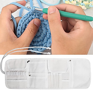 Tnfeeon Knitting Needles Case Oxford Cloth Empty Crochet Hooks Storage Bag Knitting Needle Storage Zipper Bag Household Outdoor Organizer(Elephant)