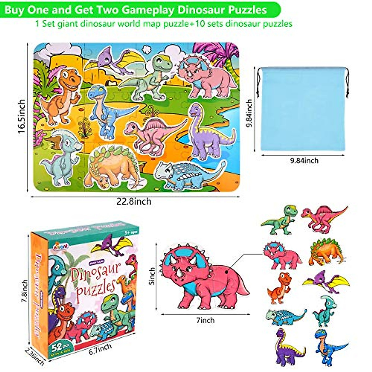 Dinosaur Puzzles for Kids