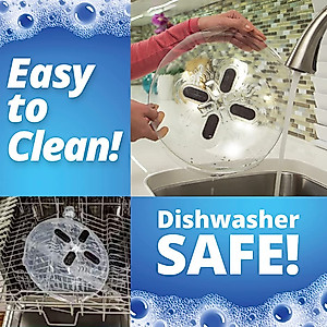 HOVER COVER Magnetic Microwave Cover for Food | Clear Microwave Splatter Cover | Microwave Plate Cover with Steam Vents | Food Grade Dish Cover | BPA-Free | Dishwasher Safe | Black & Green Bundle Pack