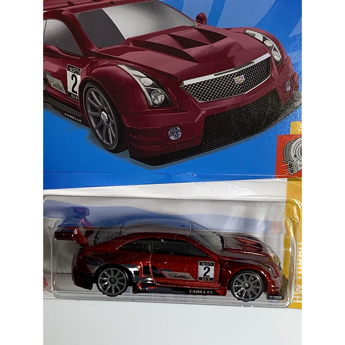 DieCast Hot Wheels '16 Cadillacs ATS-V R [Red] - 38/250 HW Turbo 3/10