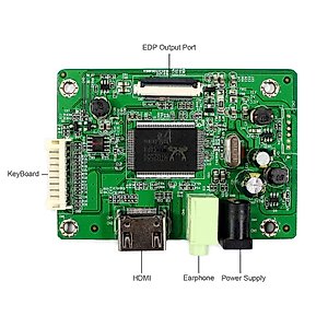 13.3 inch 1920x1080 FHD 400nit 30pin eDP IPS LCD Screen and HDMI Controller Board, for Raspberry PI/Smart Mirror/DIY sub Display