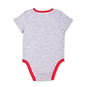 Warner Bros. Scooby-Doo Boys’ 4 Pack Bodysuit for Newborn and Infant – Blue/Grey