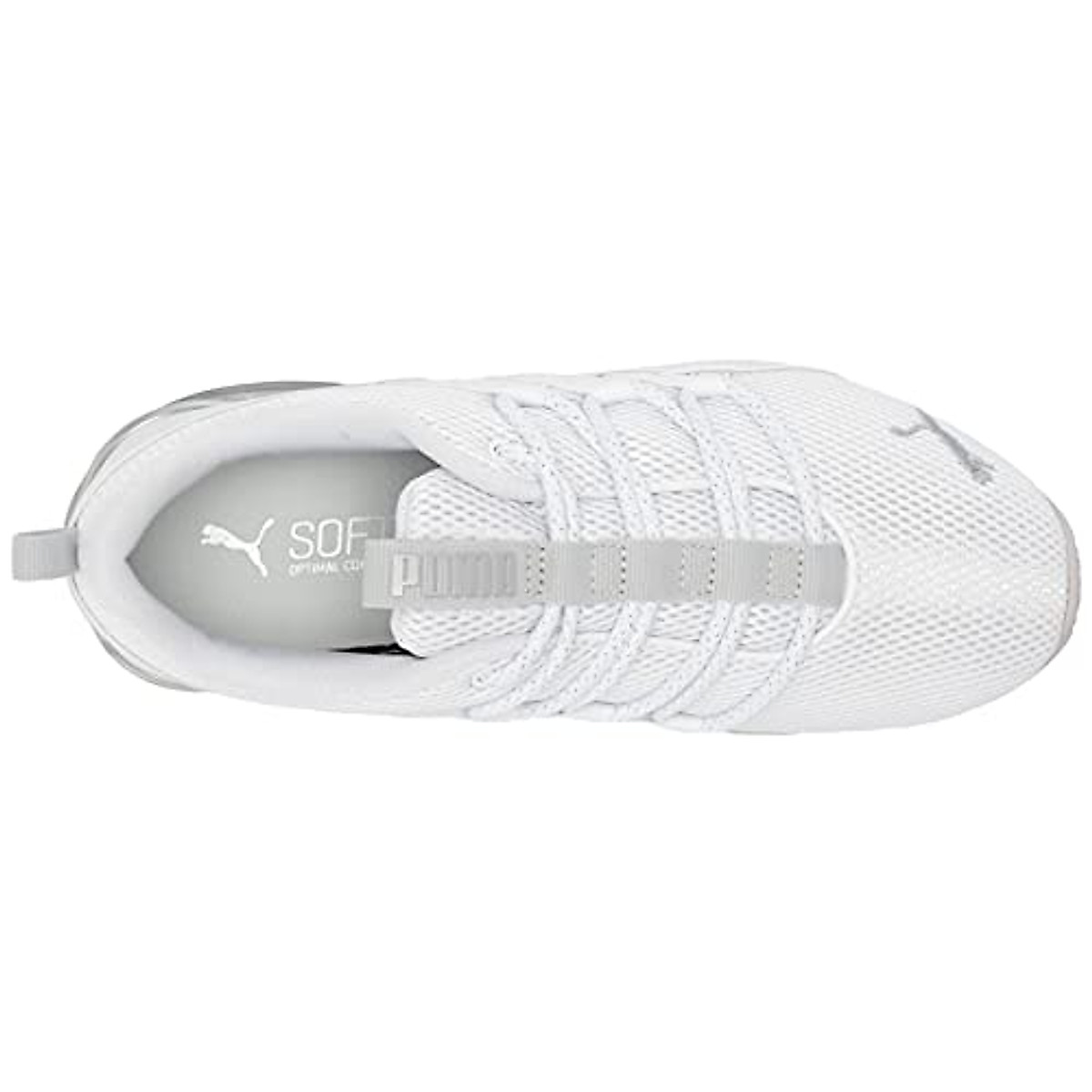 PUMA Women's RIAZE PROWL MOD SWIRL Sneaker, Puma White-Puma Silver, 8