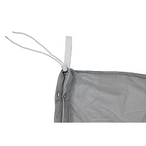 VODZUP Soft Silver Mesh 3-Bag Rolling Sorting Laundry Cart, WYT-85