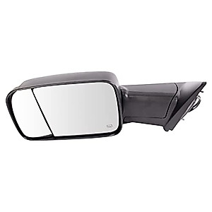 Trail Ridge Tow Mirror Power Folding Heated Signal Puddle Black Pair Set for Ram