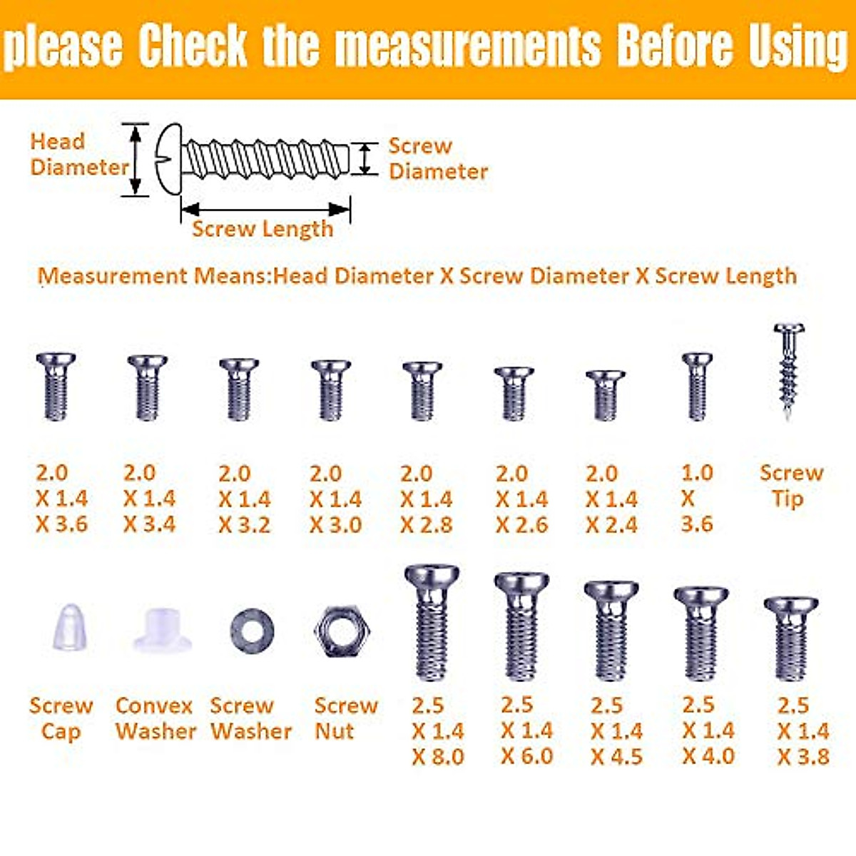 Eyeglasses Repair Kit, HKIDEE Sunglasses Repair Kit with 1000PCS Eyeglass Screws and 6 Pcs Screwdrivers Tweezer for Glasses, Sunglass, Watch Clock Spectacle Repair