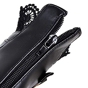 pink platform boots lace up heel thick platform high lace boots high heel casual tall cowboy boots women biker boots