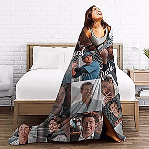 Comfortable Ultra-Soft Micro Fleece Blanket,Derek Shepherd Mcdreamy Fleece Blankets for Sofa Bed Travel 80"X60"