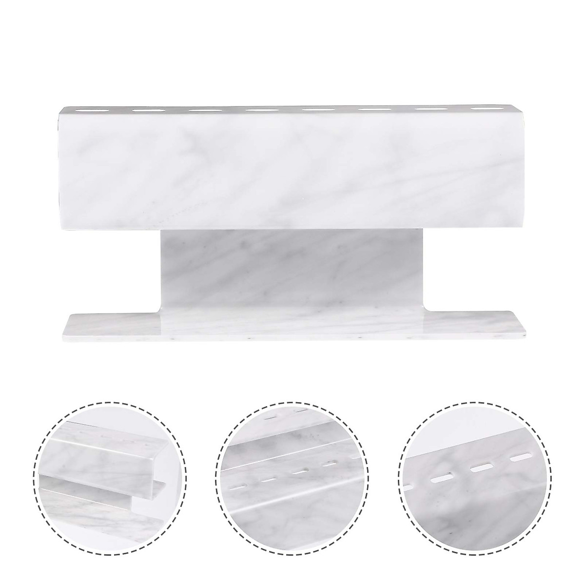 Beaupretty Eyelash Extension Tweezers Stand Holder 8 Holes Acrylic Tweezers Display Storage Tweezers Shelf Holder for Eyelash Extensions Supplies Accessories Tools