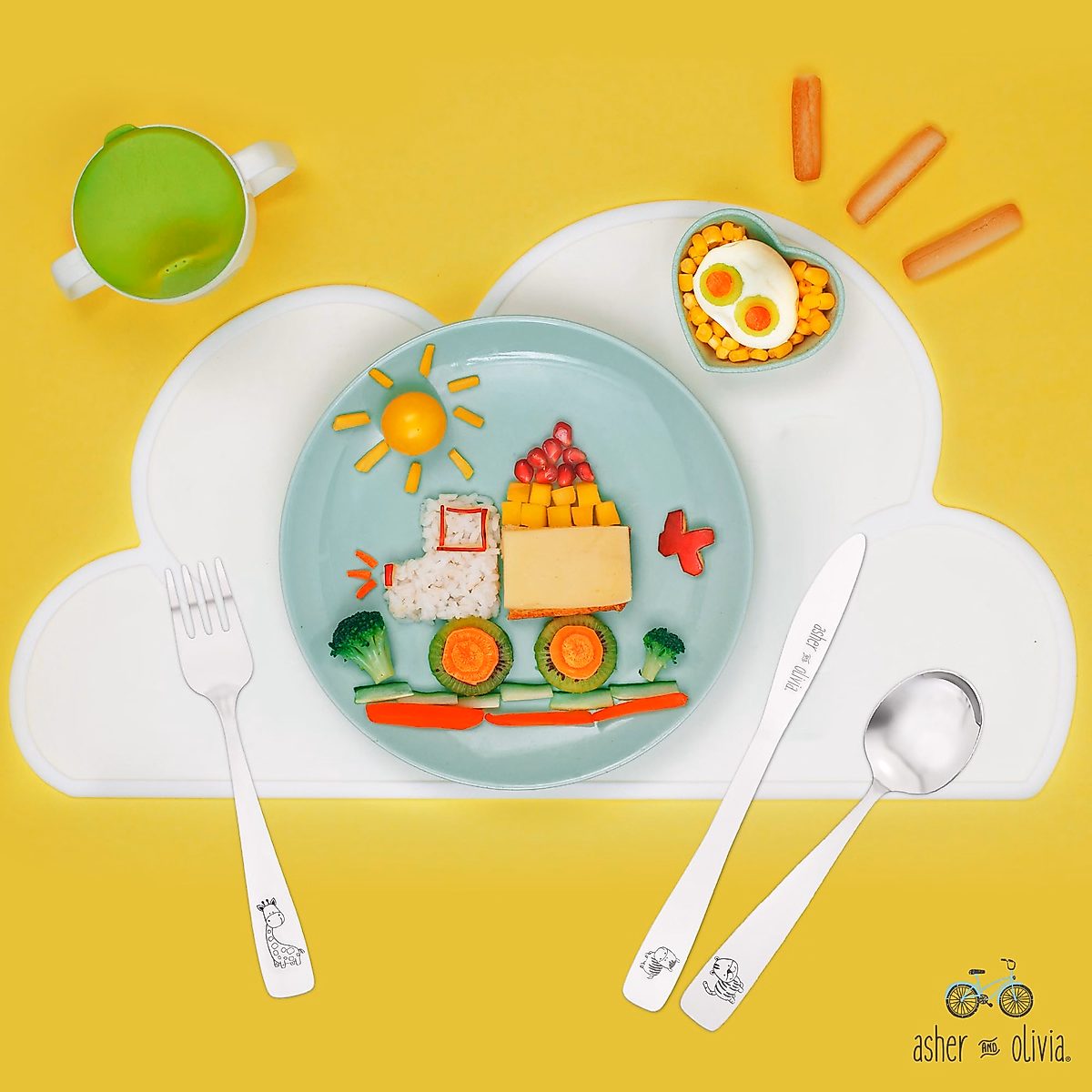 Kids and Toddler Utensils Silverware Set – 9-Piece Toddler Silverware Includes 3 Forks 3 Spoons and 3 Kid-Friendly Knives - kids Metal silverware Flatware Cutlery Set for Preschooler Baby Child