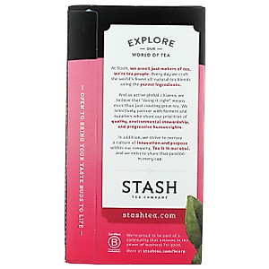 Stash Tea, Tea Pom Raspberry Matcha, 18 Count
