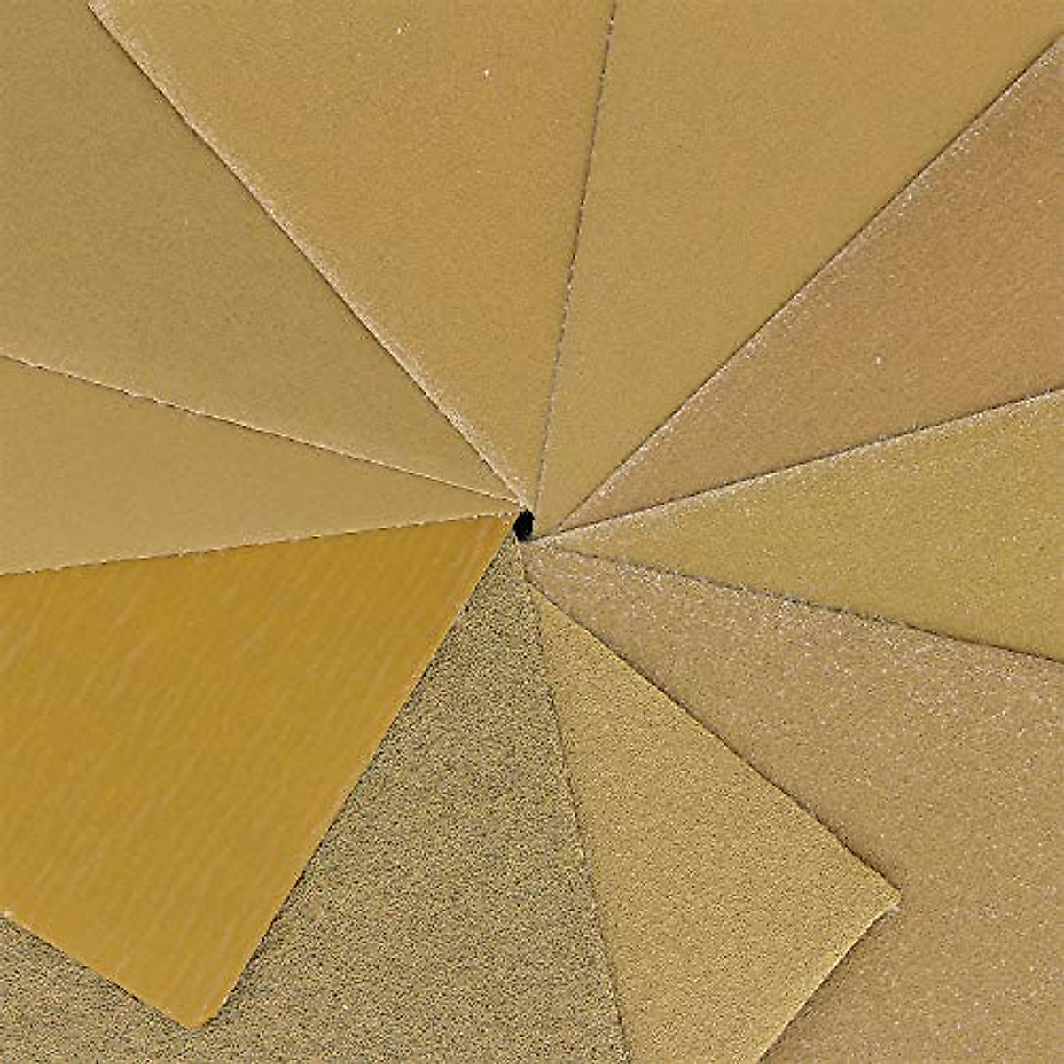 Dura-Gold Premium 80, 120, 150, 220, 240, 320, 400, 600, 800, 1000 Grit 1/4 Sheet Size Gold Sandpaper with Hook & Loop Backing, 5.5" x 4.5", 4 Each 40 Total - Wood Woodworking Automotive, Palm Sanders