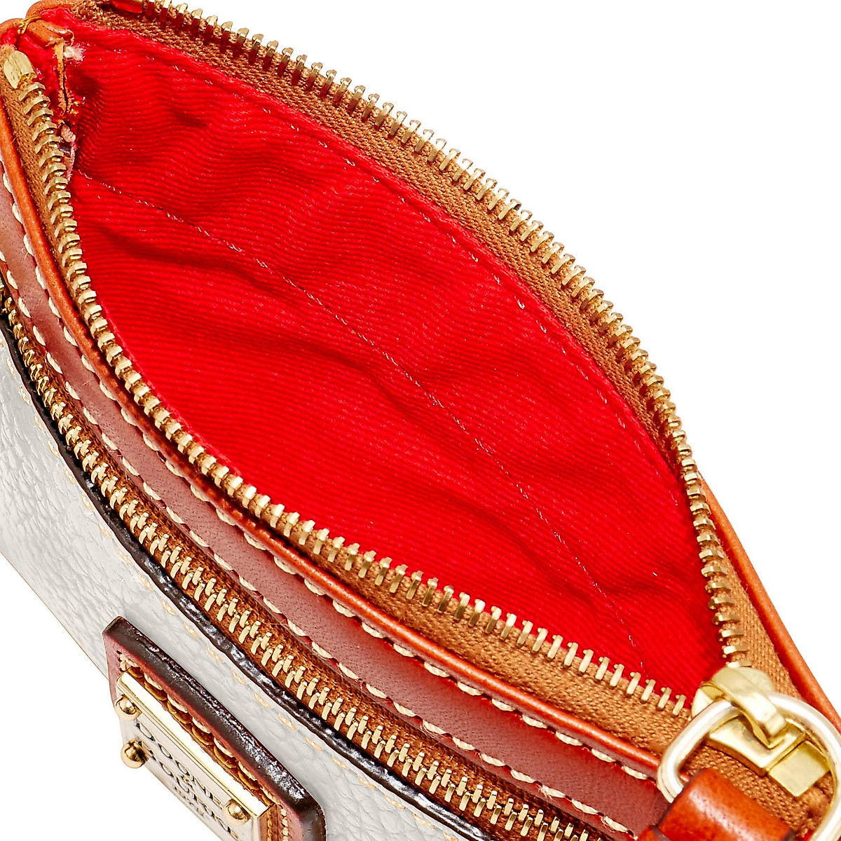 Dooney & Bourke Wallet, Pebble Grain Coin Case - White