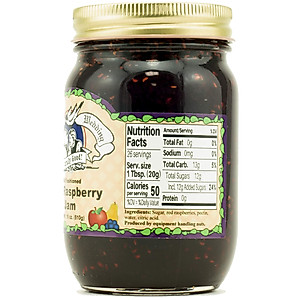 Amish Wedding Red Raspberry Jam 18oz (Pack of 2)