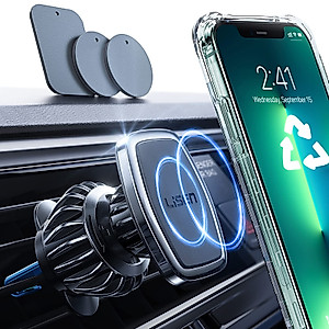 LISEN Strongest Magnetic Car Mount 360° Rotatable Dash Cell Phone Holder Car Hands Free *2