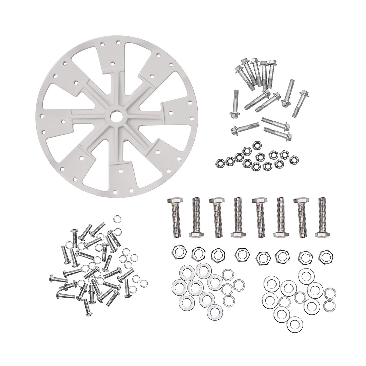 DONSU Wind Turbine Generator Kit 600W 12V w/8 Blade, Wind Generator Kit w/Charge Controller, Wind Power Generator for Marine, RV, Home, Windmill Generator Suit for Hybrid Solar Wind System