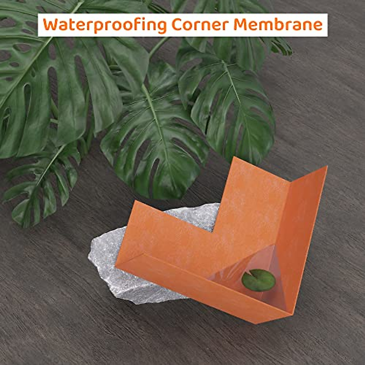 4 Pieces Waterproofing Inside Corner Shower Seamless Membrane Corner Polyethylene Corner Membrane for Bathtub and Steam Room