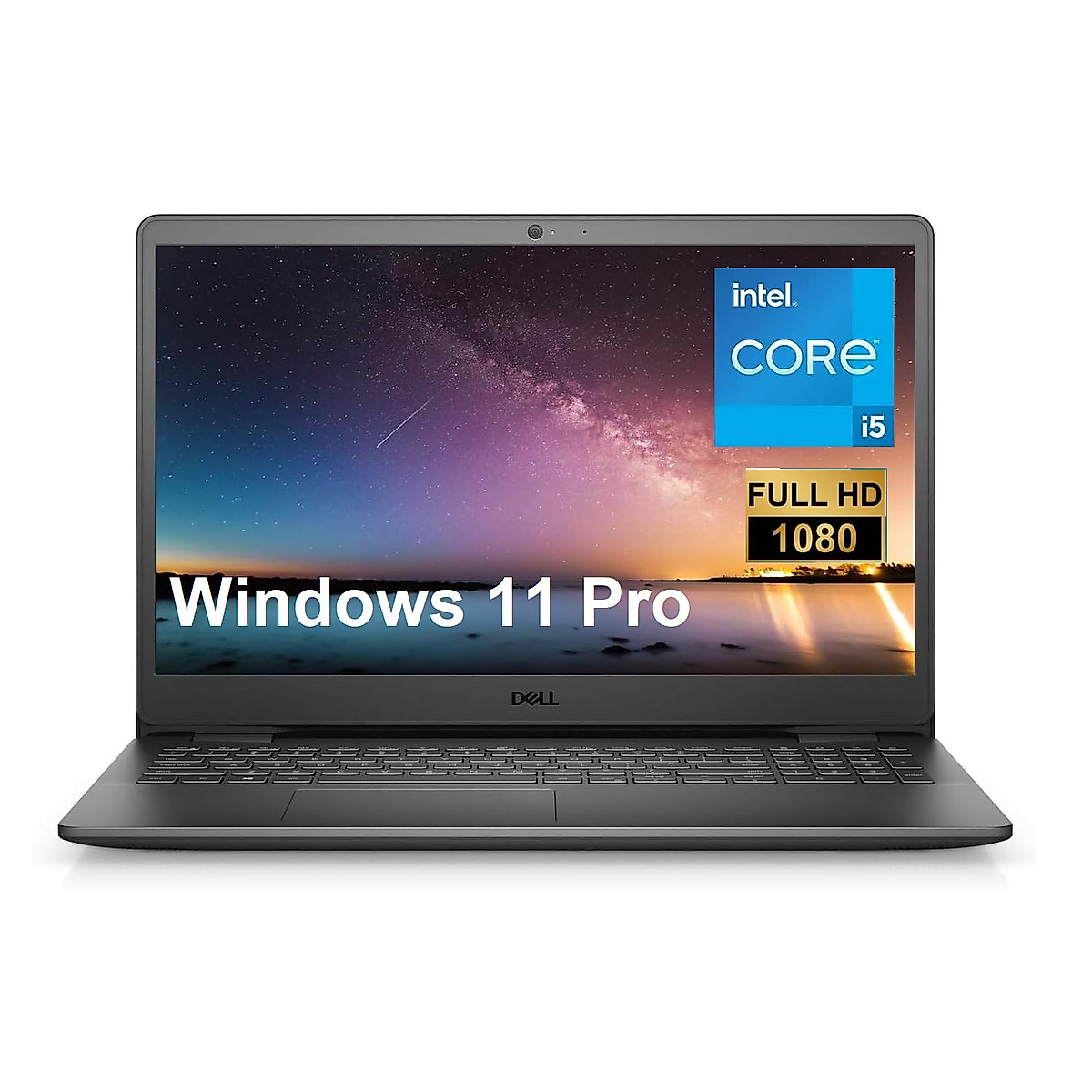DELL 2023 Inspiron 15 Business Laptop, 15.6" 1920x1080 FHD Display, Intel Quad-Core i5-1135G7 2.4 GHz, Windows 11 Pro,Webcam, SD Card Reader, Carbon Black (16GB RAM | 256GB SSD + 1TB HDD)