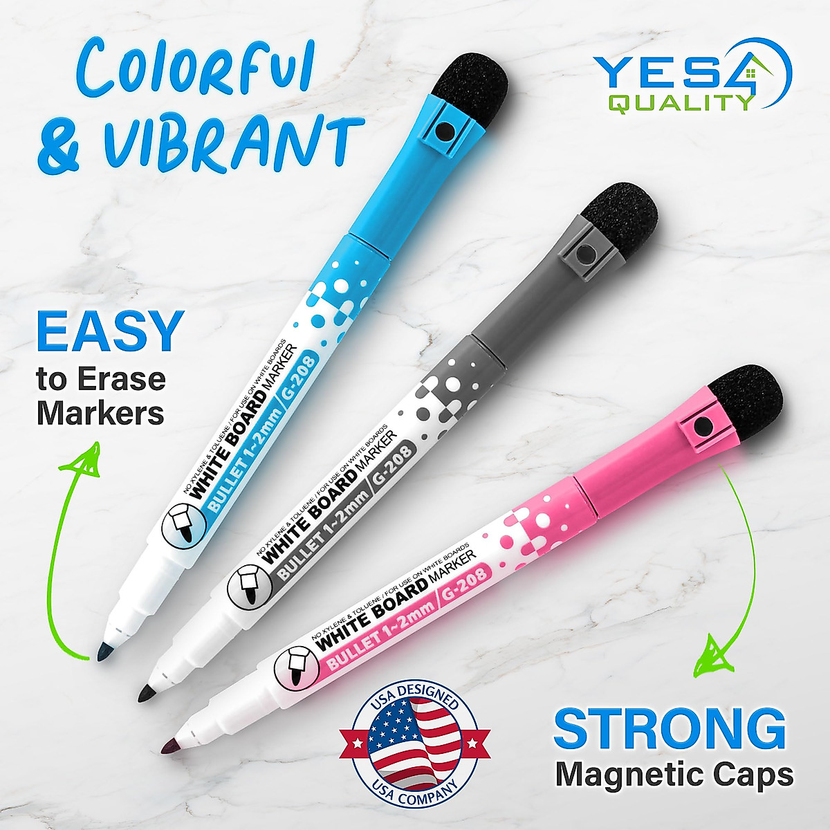 Magnetic Dry Erase Whiteboard Sheet for Fridge 19x13 in - with Stain Resistant Technology - Includes 3 Fine Tip Markers & Big Eraser with Magnets - Refrigerator White Board Planner & Organizer