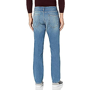 Amazon Essentials Men's Straight-Fit Jean (Previously Goodthreads), Light Blue Broken-in, 33W x 29L