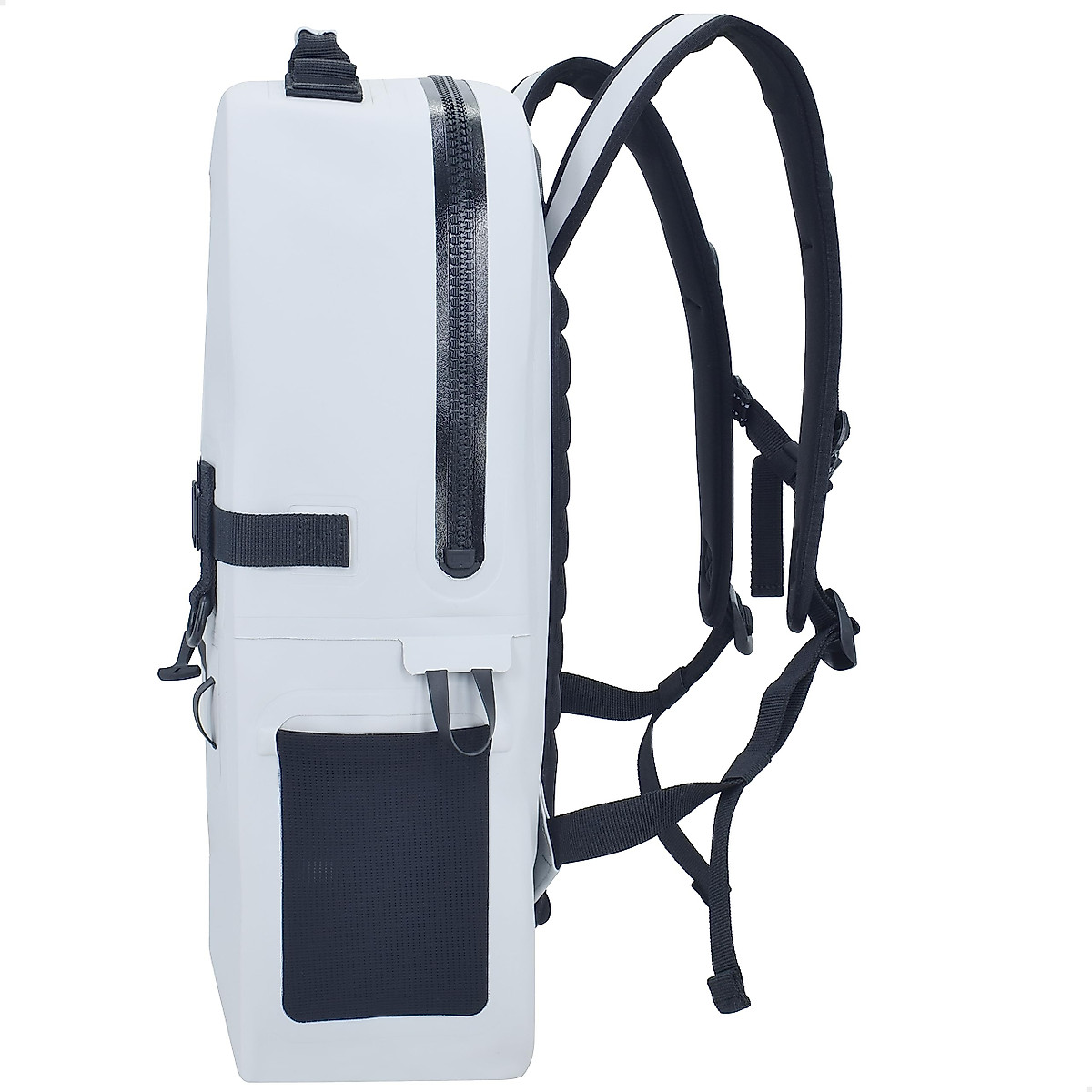 Breakwater Supply™ Fogland Waterproof Submersible Backpack with Laptop Sleeve & Airtight Zippers for Outdoors, Travel, Boating, Kayaking, Surfing, Floating Dry Bag, Unisex, TPU (Fog White, 25L)