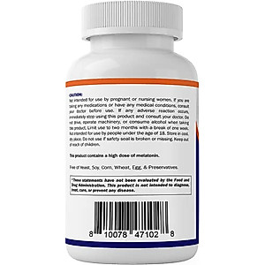 Vitamatic Melatonin 60mg Fast Dissolve Tablets - 60 Vegan Natural Berry Flavor Tablets - Non-Habit Forming - Non-GMO, Gluten Free (1 Bottle)