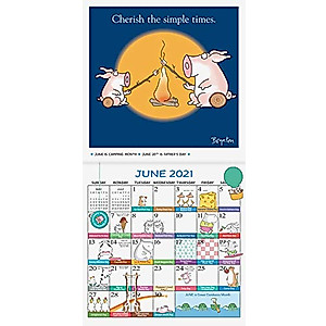 Sandra Boynton's Every Day's a Fabulous Holiday 2021 Wall Calendar