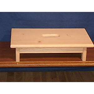 Handmade wooden step stool 4" wood step stool with hand hole rustic wooden step stool unfinished wooden step stool childrens step stool