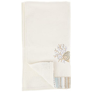 Avanti Linens By The Sea Hand Towel, White,10972WHT
