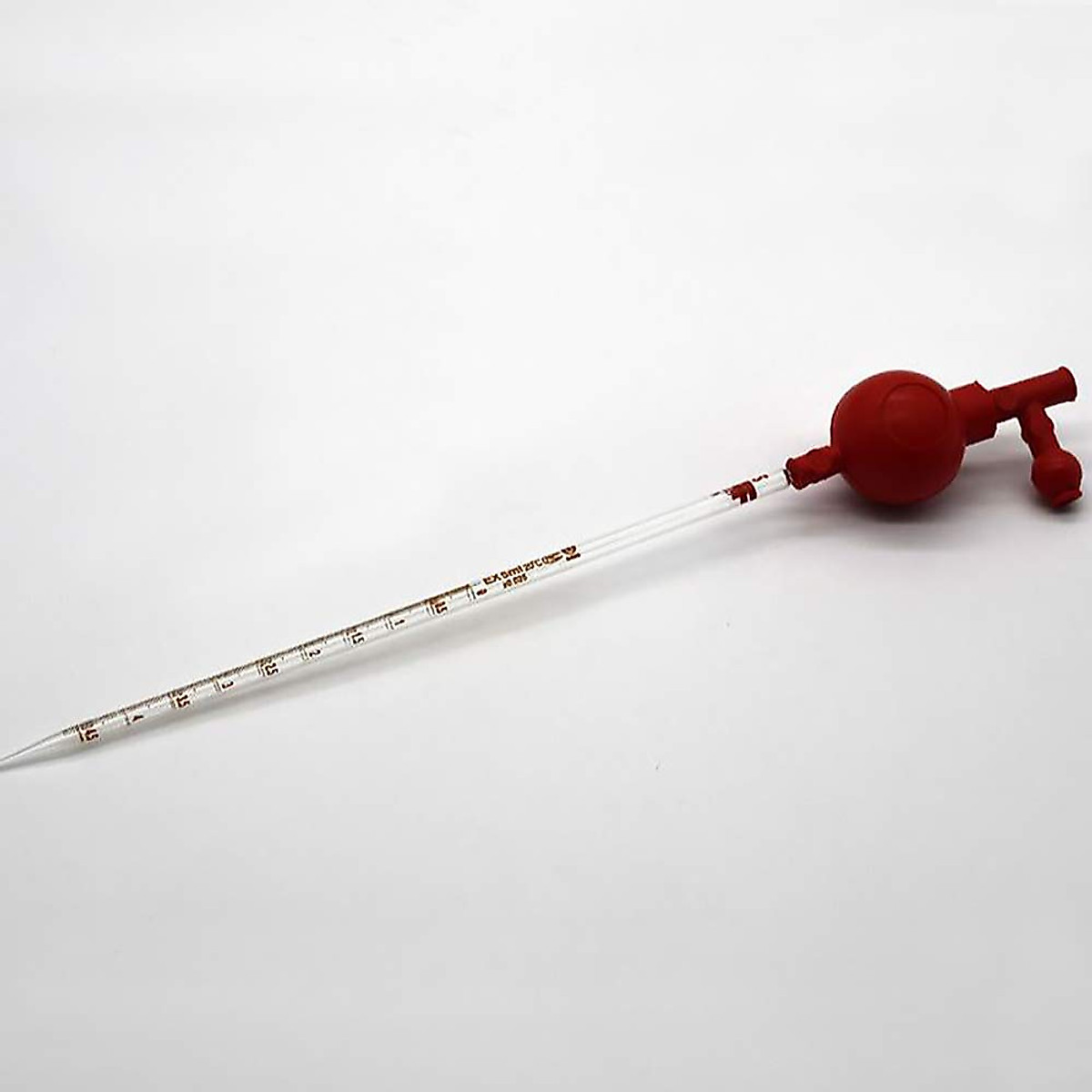 LabZhang 2 pcs Lab Pipette Filler Bulb 3 Valves Natural Rubber Pipets 5.4cm (2.1'') Diameter, 13cm (5.1'') Length