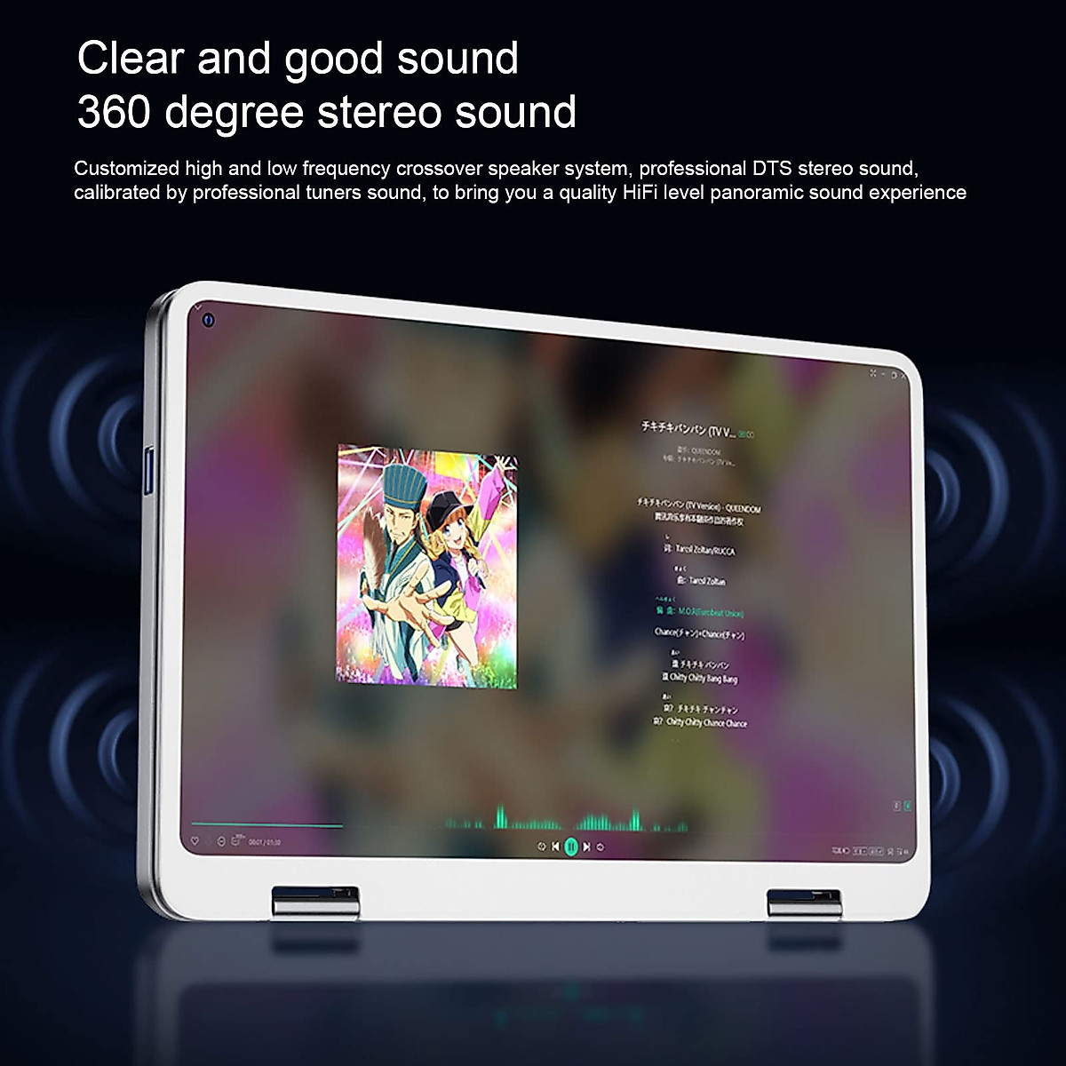 Yunseity 10.8Inch Laptop, 8GB RAM 512GB ROM Touchscreen Laptop for Intel Celeron N5100 4 Cores, Stereo Speakers, 360 Degree Rotatable Laptop Computer for Windows11