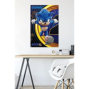 Trends International Sonic The Hedgehog 2 - Sonic Wall Poster, 22.375" x 34", Unframed Version