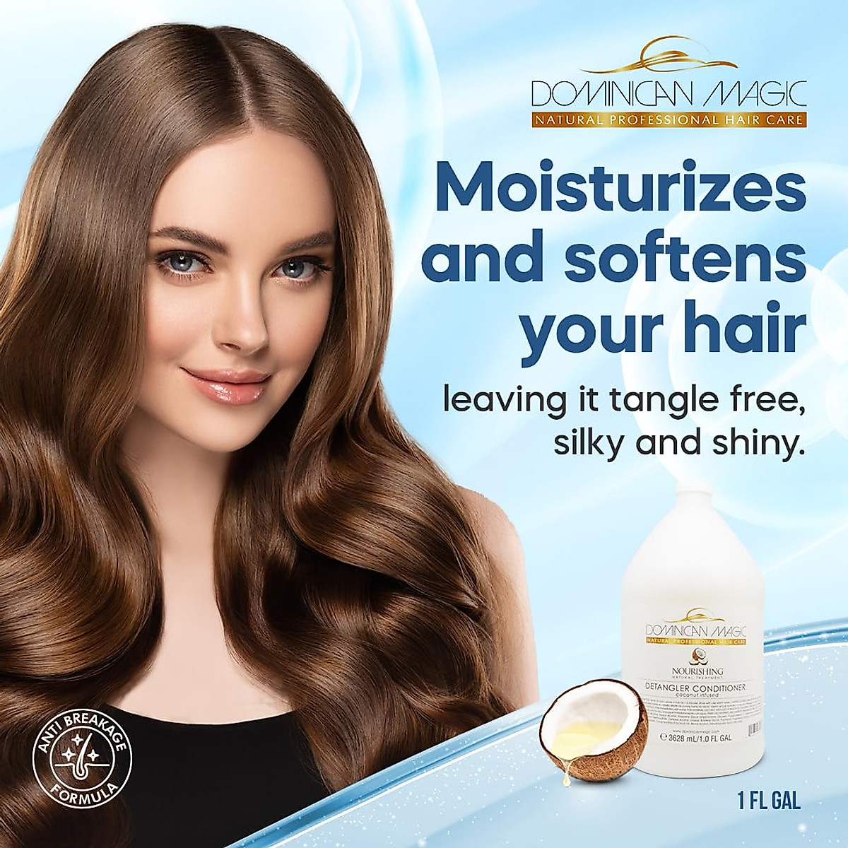 Dominican Magic Detangler Coconut Infused Conditioner 3628ml/1Gallan… (1 Gallon)