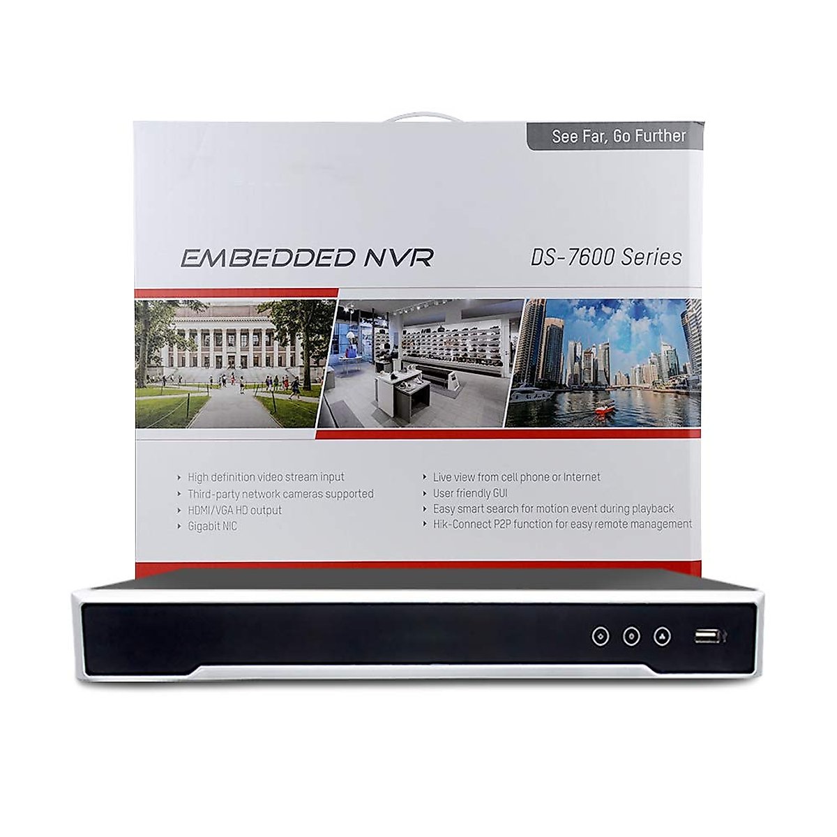 HIKVISION 16-Channel PoE 4K Network Video Recorder NVR, Embedded Plug & Play DS-7616NI-I2/16P（2021 New Version）