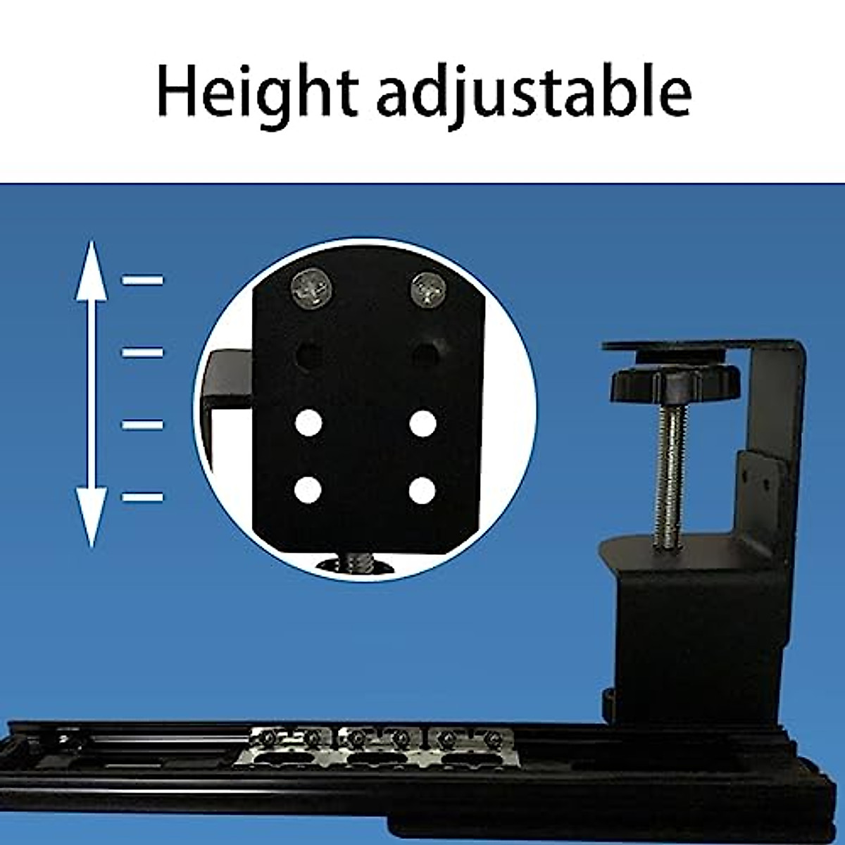 BBAUER Keyboard Tray, Under Desk Keyboard Tray, Desk Keyboard Tray Slide Out, Ergonomic Keyboard Tray, for Home or Office