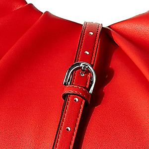 Calvin Klein Myla Novelty Hobo Shoulder Bag, Crimson