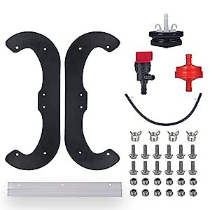 Mikatesi 84-1980 Snow Blower Rubber Paddles & 75-8780 Scraper Replacement Kit with 66-7460 Primer Bulb Hardware Kit for Toro CCR Powerlite Snowthrower