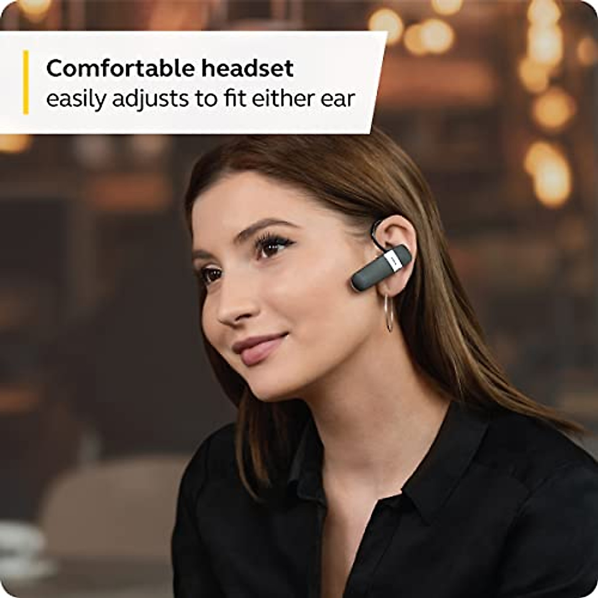 Jabra Talk 15 SE Mono Bluetooth Headset – Wireless Single Ear Headset with Built-in Microphone, up to 7 Hours Talk Time, Media Streaming, Black